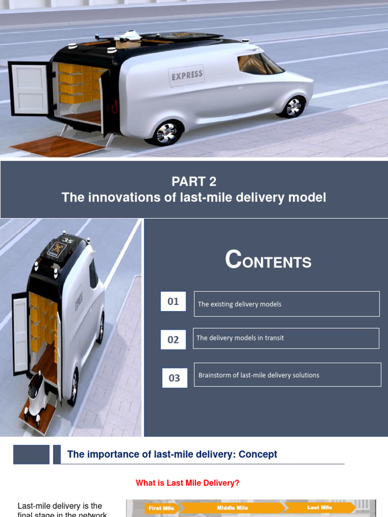 2 - The Innovations of Last-Mile Delivery Model | PDF | Logistics ...