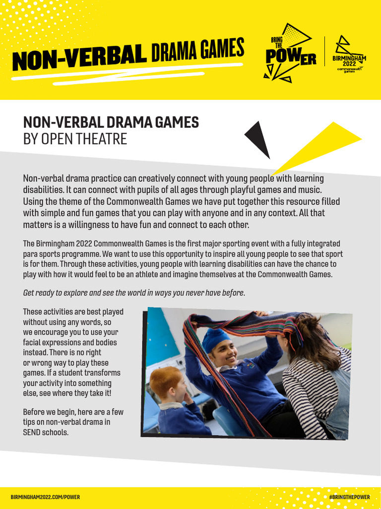 B2022 Non-Verbal-Drama-Games v2 | PDF | Nonverbal Communication ...
