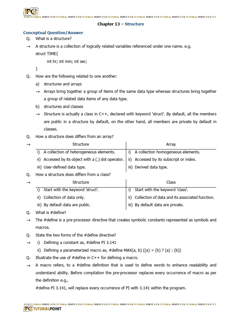 13. Structure_104746 | PDF | C++ | Computer Science