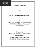 60 KLPD Grain-Based Distillery - A Snapshot | PDF | Distillation | Brewing