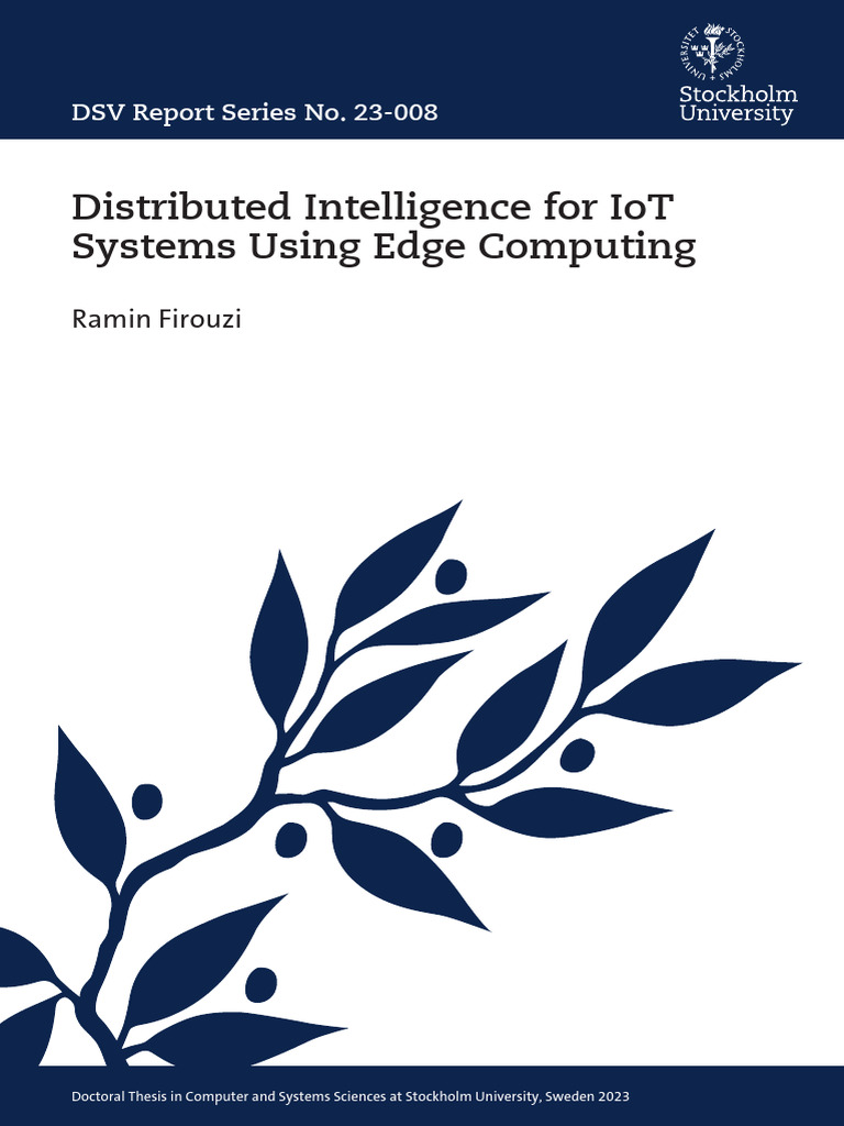 Distributed Intelligence in Edge Computing - PHD - Thesis | PDF ...
