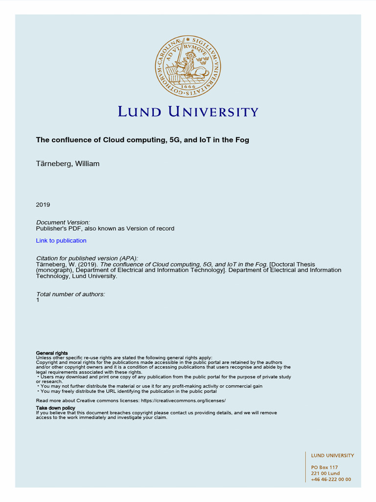 Cloud Computing Iot 5g Fog Phd Thesis Pdf Cloud Computing