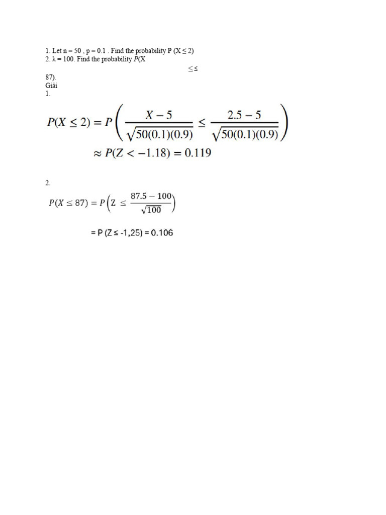 Group 2 - Chap 4 Normal Approximation To The Binomial and Poisson | PDF Group 2 - Chap 4 Normal Approximation To The Binomial and Poisson | PDF