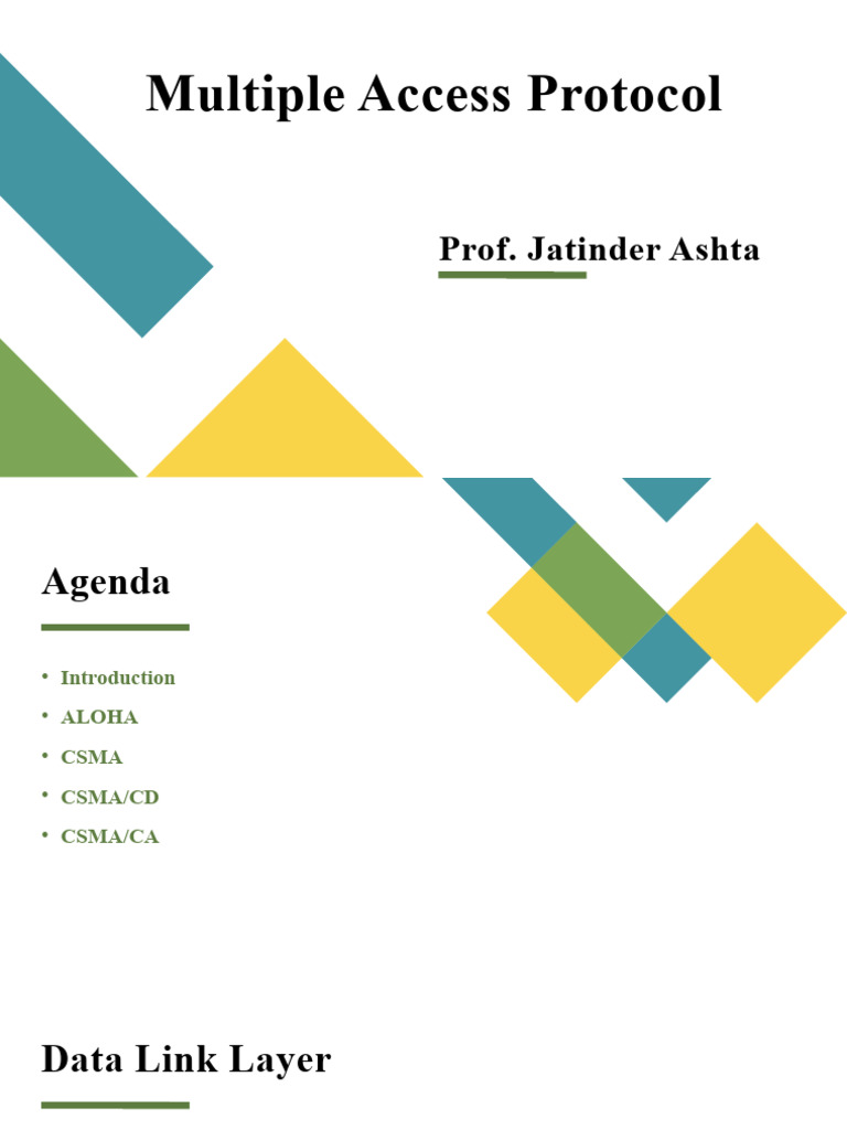 Multiple Access Protocol | PDF | Channel Access Method | Computer Networking