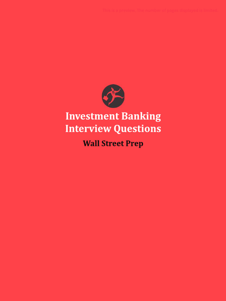 Investment Banking Interview Prep Guide_compressed | PDF Investment Banking Interview Prep Guide_compressed | PDF
