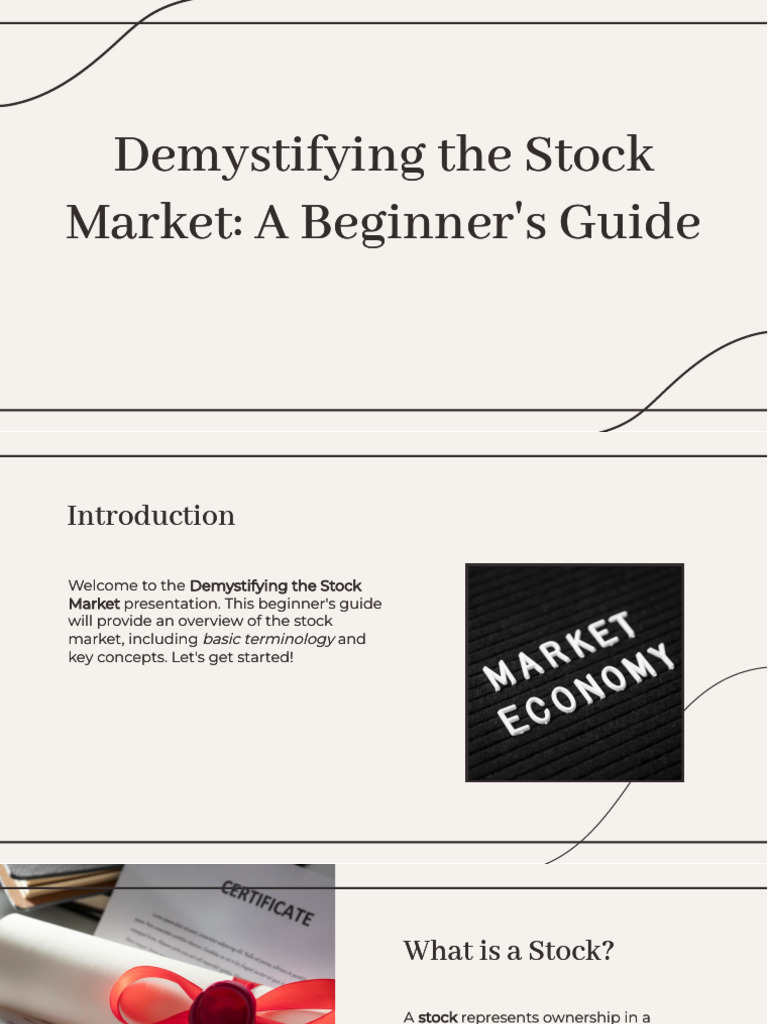 Beginner's Guide to Stock Market Basics | PDF