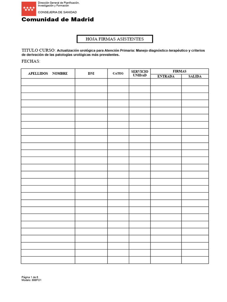 Hoja de Firmas CAM | PDF | Negocios | Relaciones personales, crianza y ...