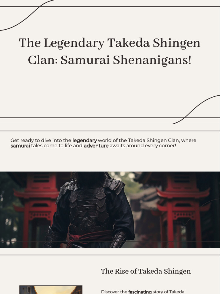Slidesgo The Legendary Takeda Shingen Clan Samurai Shenanigans ...