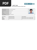 AdmitCard Adv Itt | PDF | Identity Document