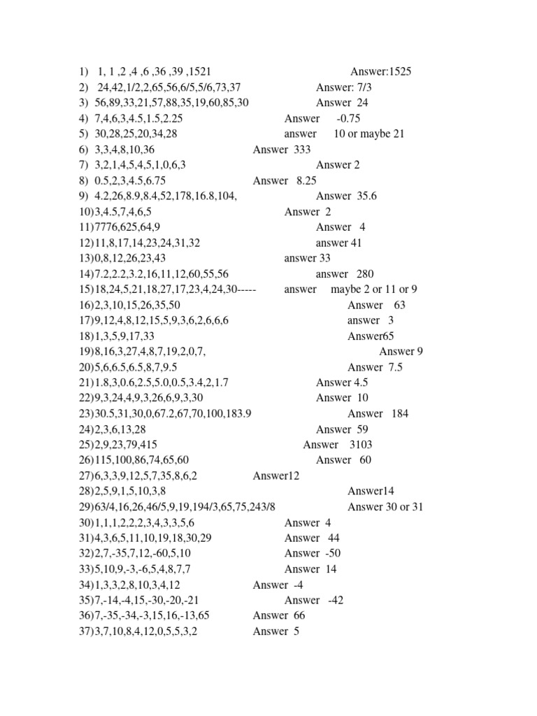 Ibm Number Series From M4maths | PDF