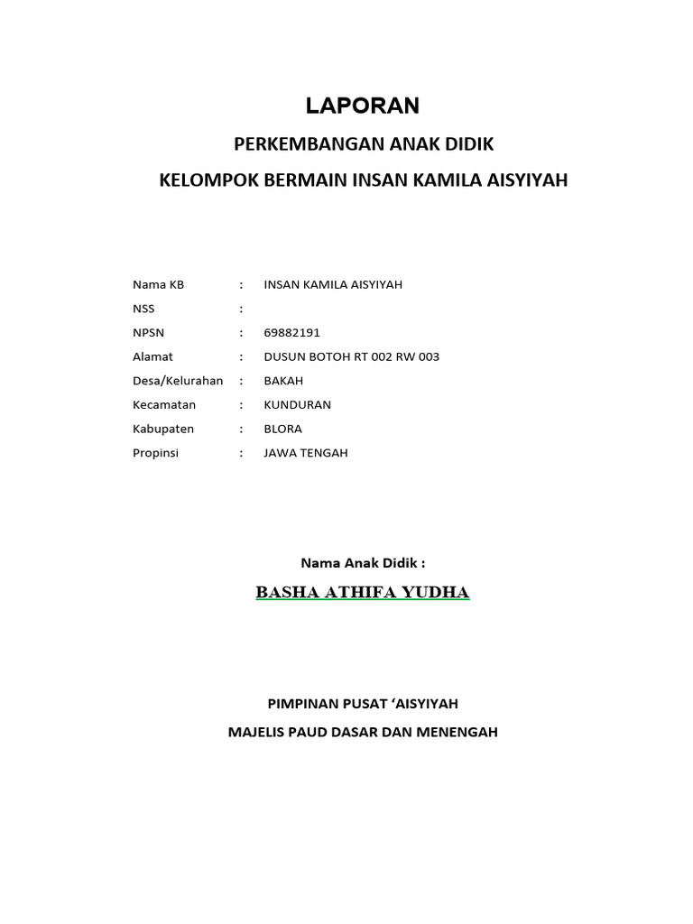 Laporan Rapot Ika 2023-2024 Basa SMT 2 | PDF