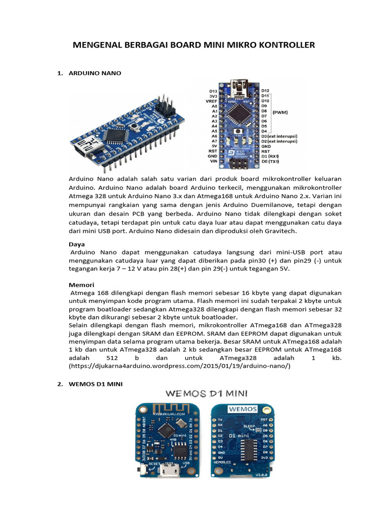 Mengenal Board Mini Mikro Kontroller | PDF | Komputer
