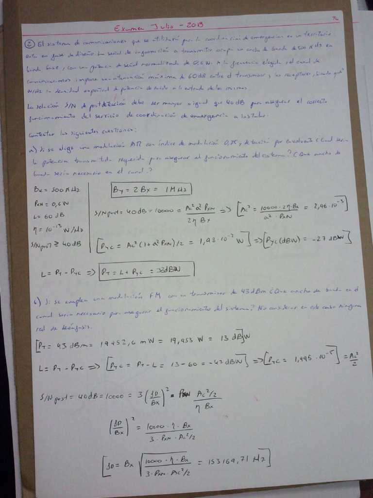 Examen Julio 2013 Resuelto | PDF