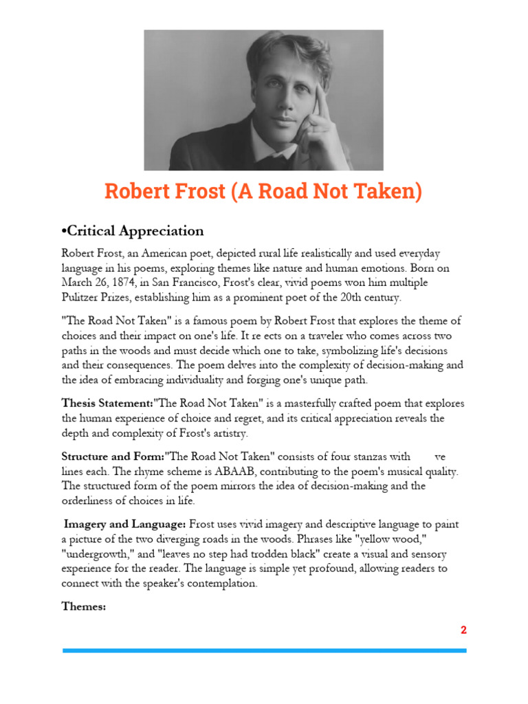 Robert Frost Pdf Poetry
