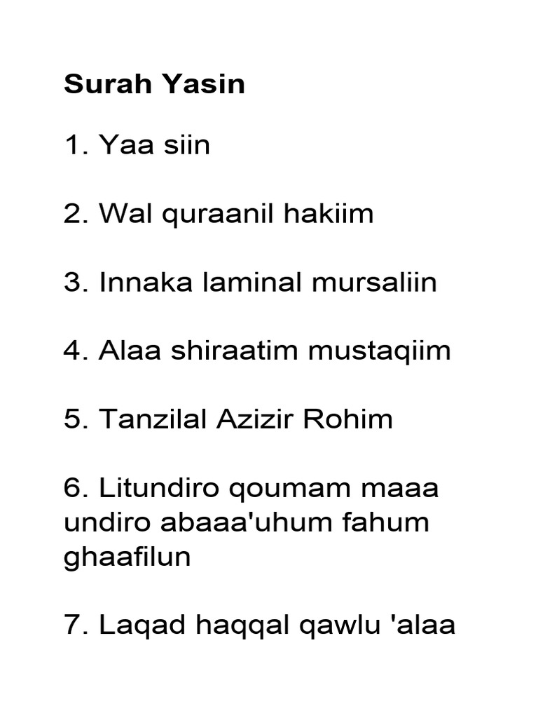 Surah Yasin | PDF