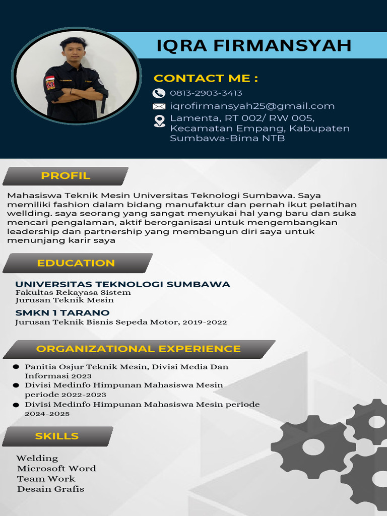 CV Magang Iqra Teknik Mesin | PDF
