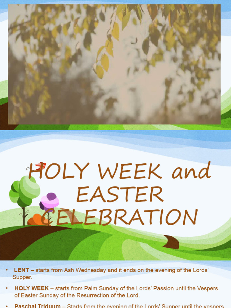 Holy Week and Easter Celebration Guide | PDF | Easter | Eucharist