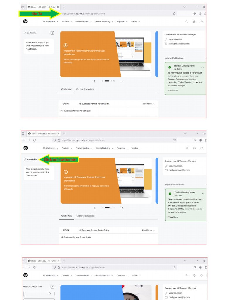 Customise HP Partner Portal For WISE | PDF