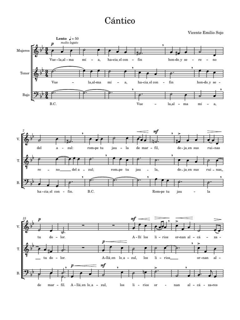 Cántico - Sojo | PDF