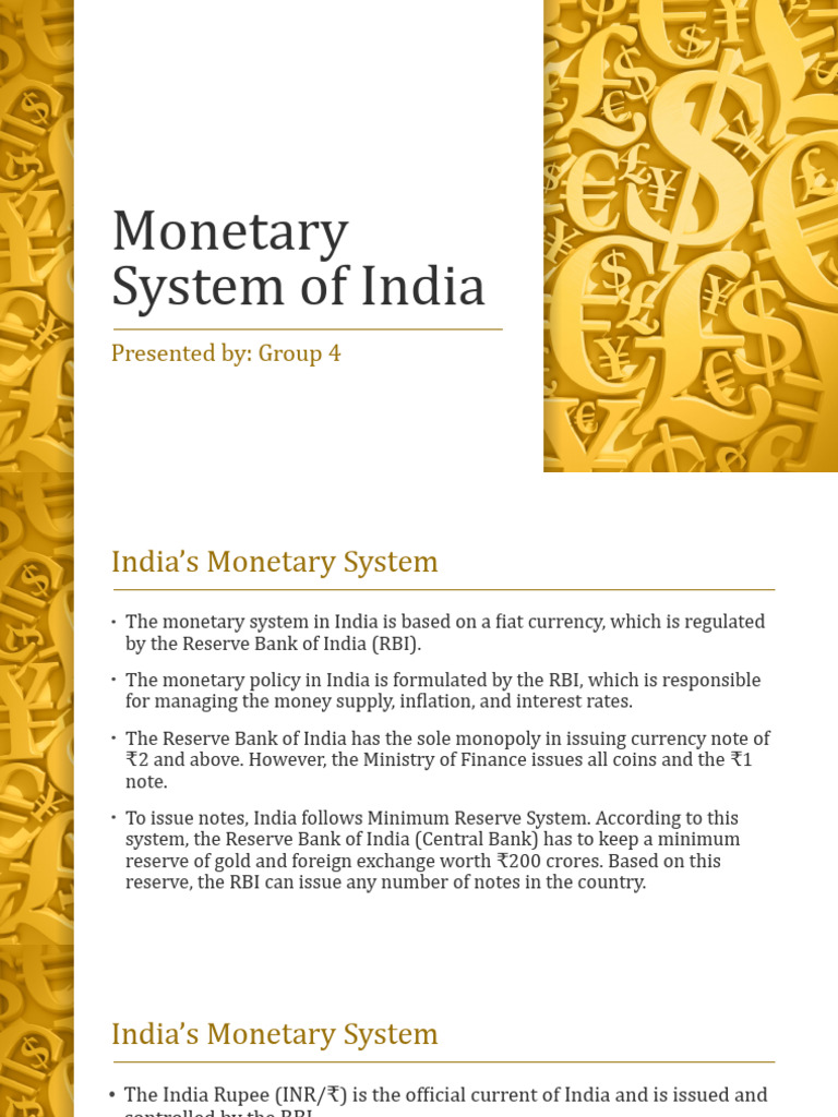 India's Minimum Reserve Monetary System | PDF | Reserve Bank Of India | Money
