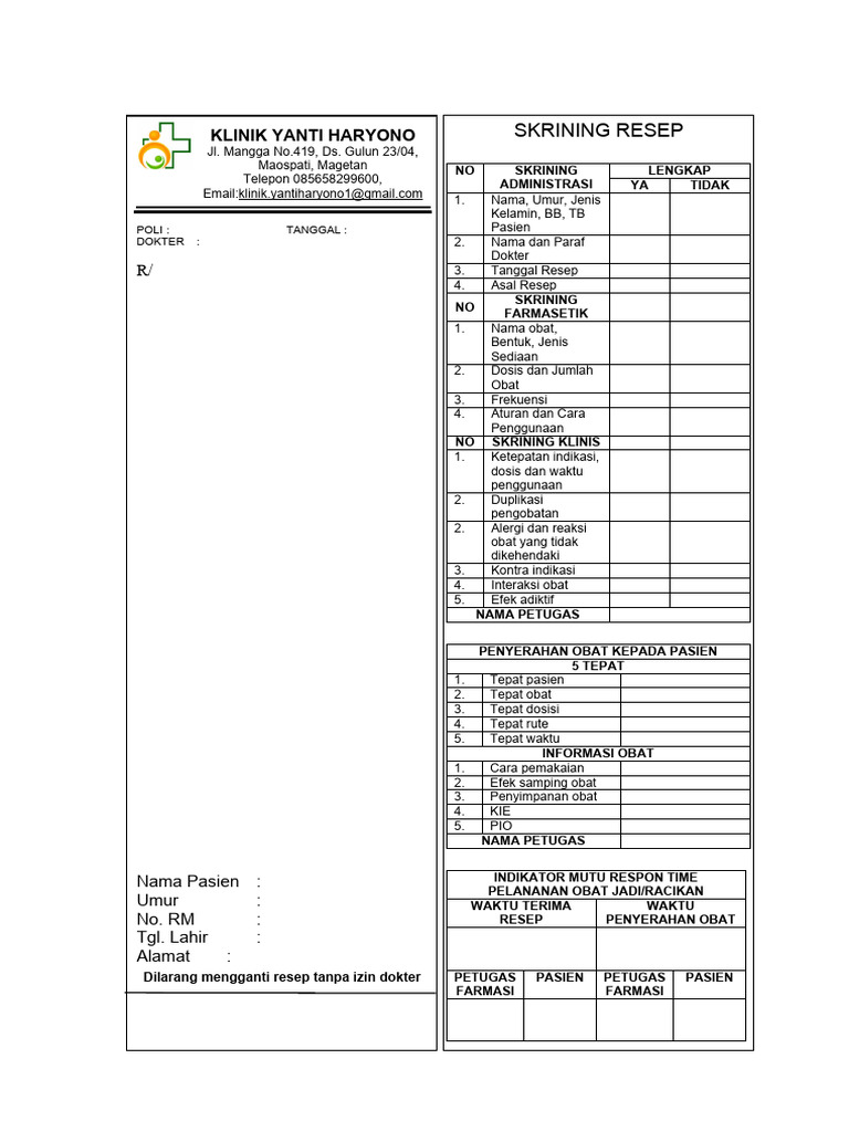 Resep Dan Copy Resep | PDF | Pengembangan Diri | Kesehatan Holistik