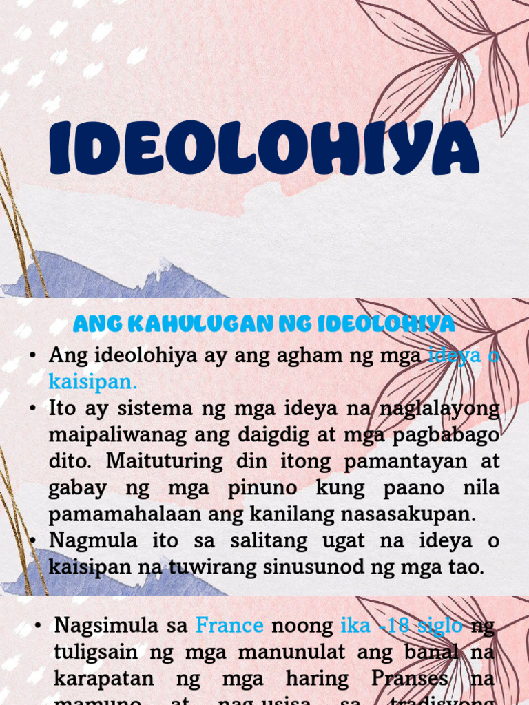 IDEOLOHIYA | PDF