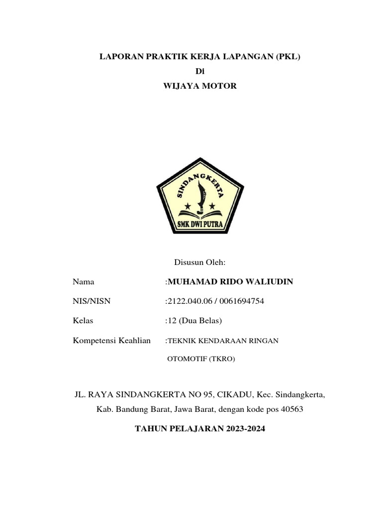 Laporan Full Rido | PDF