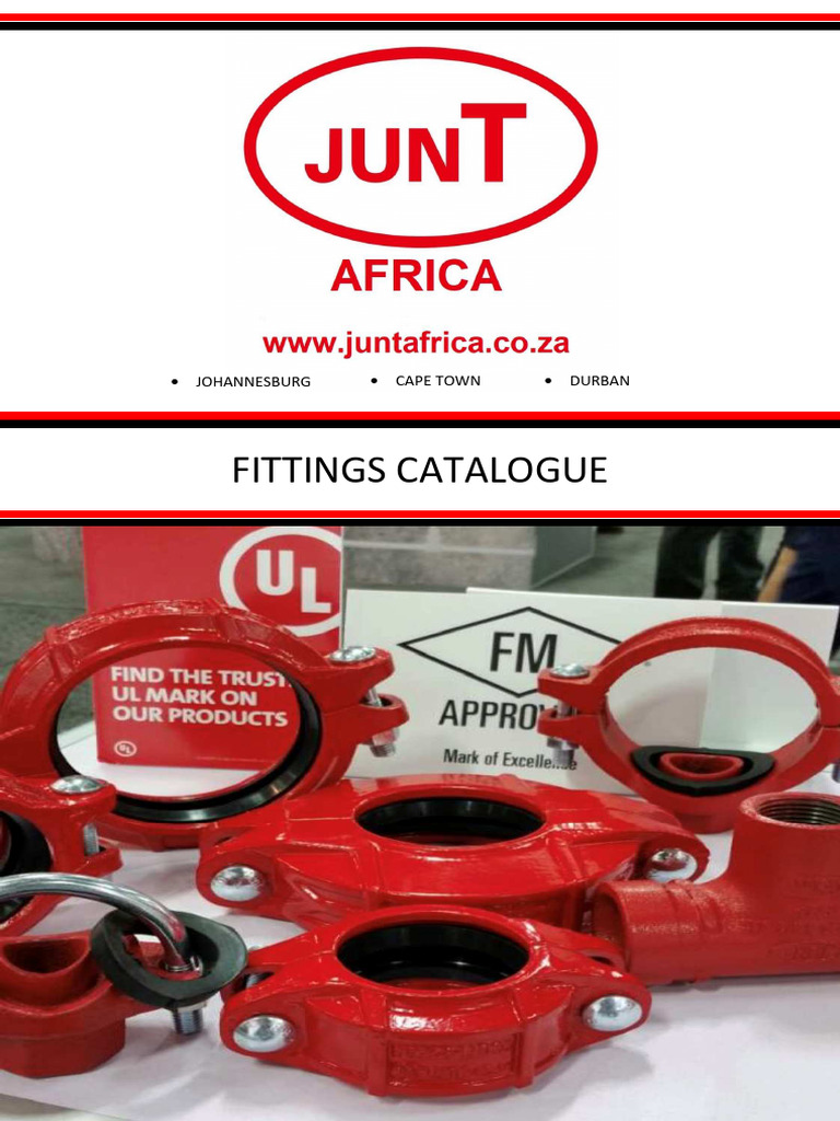 Junt Africa Fittings Catalogue | PDF | Pipe (Fluid Conveyance) | Screw