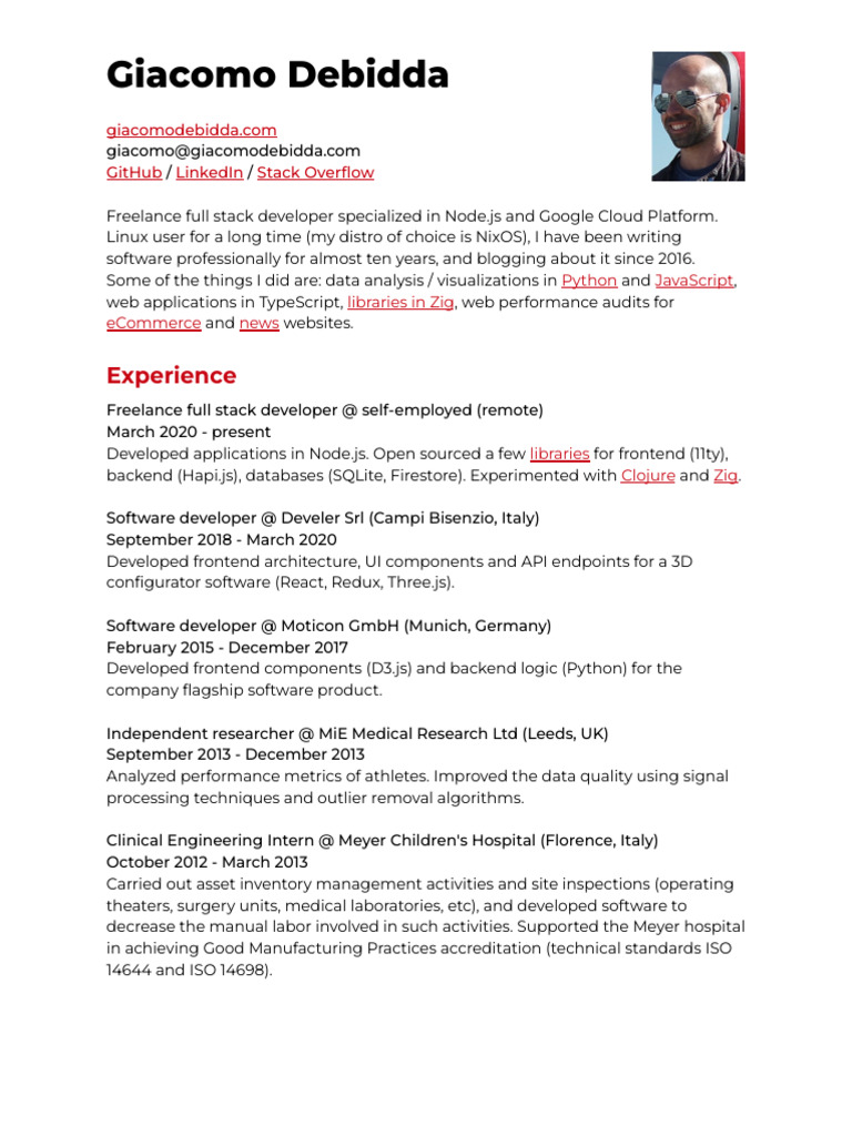 CV Longer Format | PDF | Cloud Computing | Computing