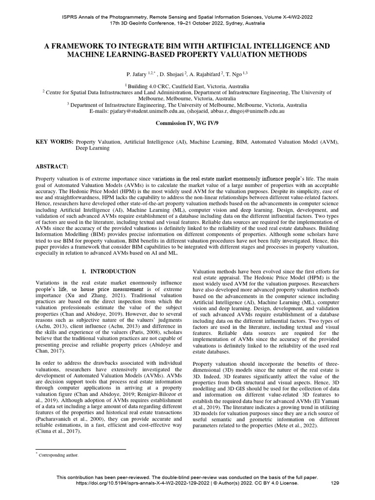 A Framework To Integrate Bim With Artificial Intel | PDF | Support ...