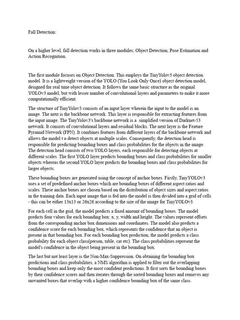 Fall Detection | PDF | String (Computer Science) | Algorithms