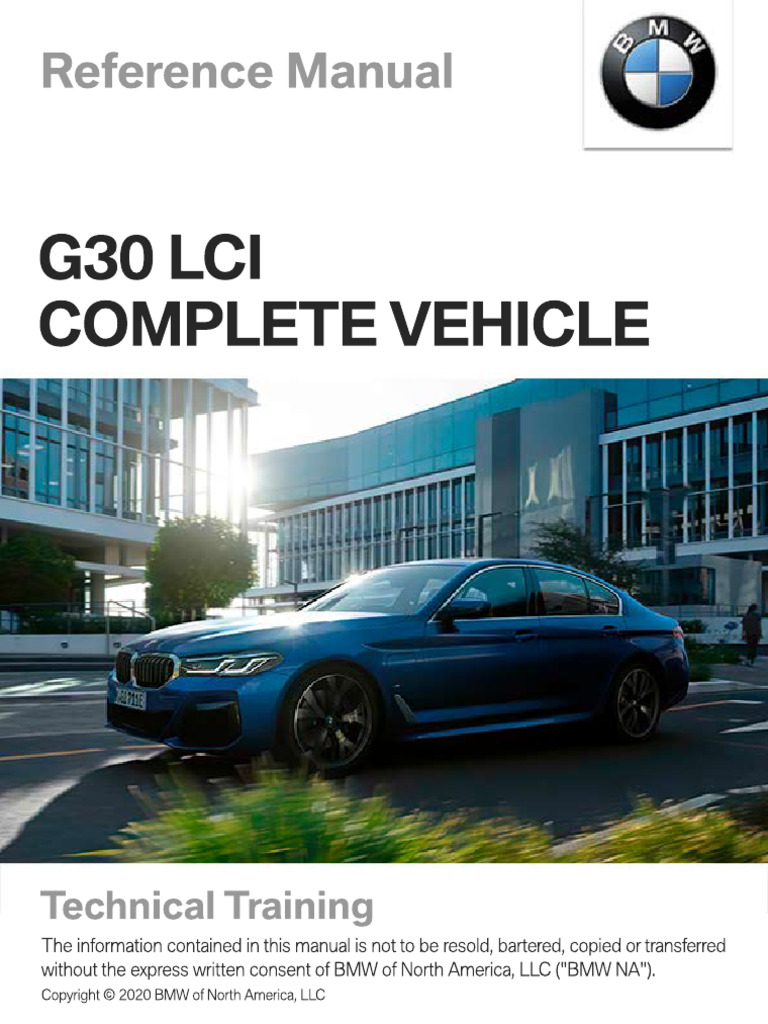 ST2009 G30 LCI Complete Vehicle | PDF | Traffic | Headlamp