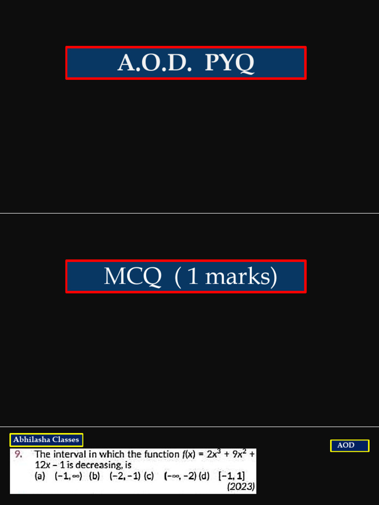 Chap - 6 AOD PYQ | PDF