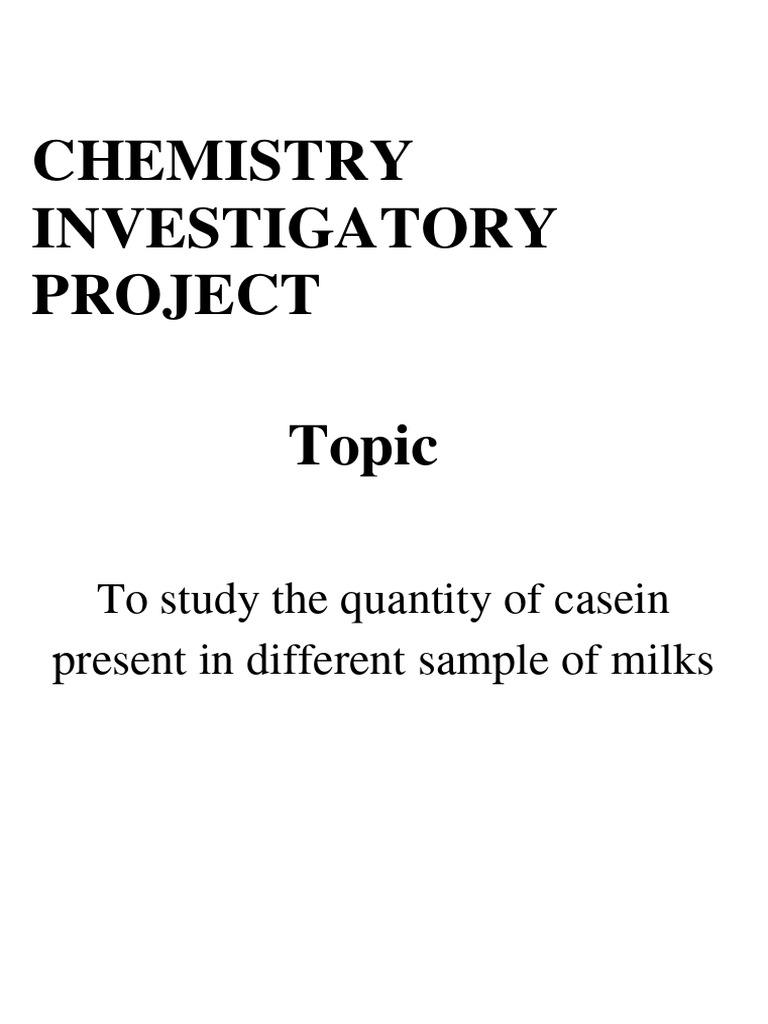 milk project | PDF | Milk