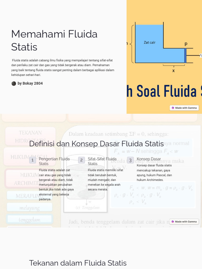 Memahami-Fluida-Statis | PDF