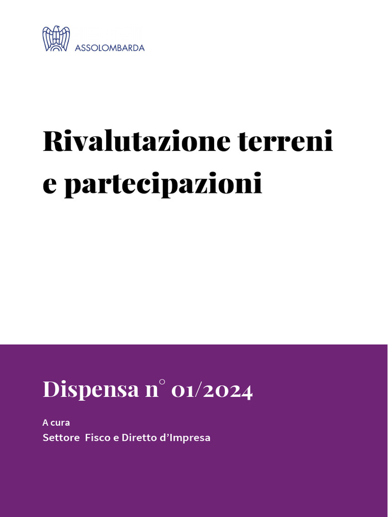 Cassa Geom Rivalutazione-Terreni-E-Partecipazioni - 2024 - PDF | PDF