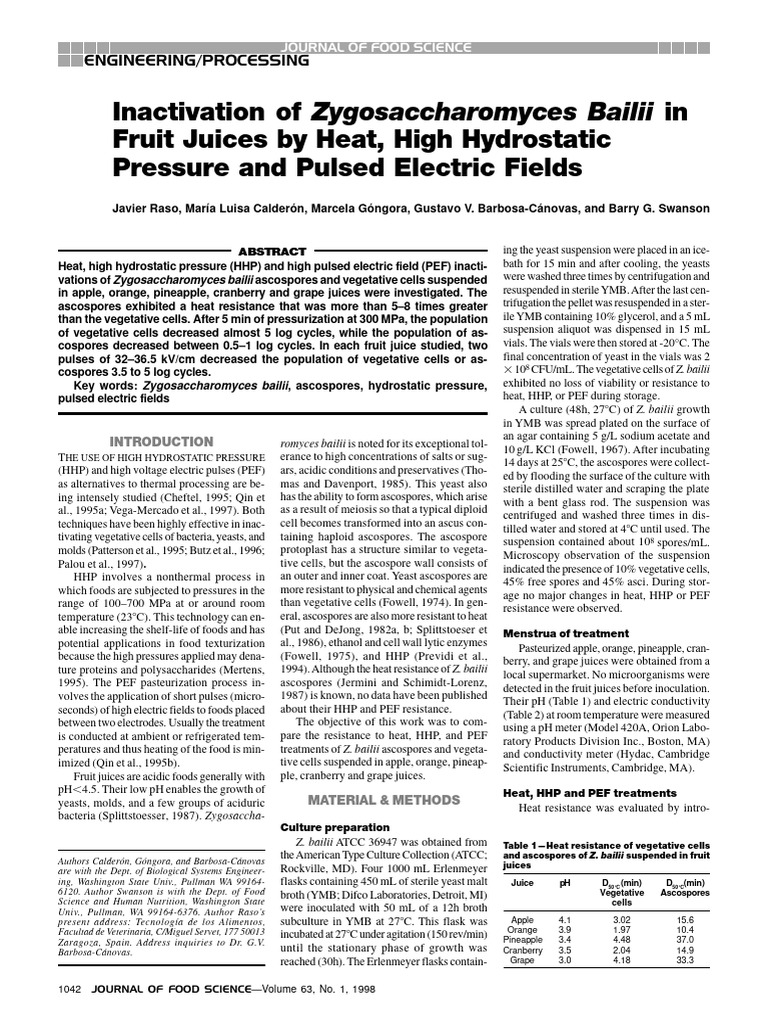 Heat Hhp Pef | PDF | Juice | Diet & Nutrition
