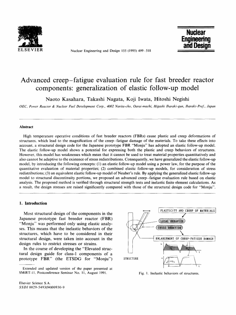 Reactor_Creep_fatigue | PDF | Elasticity (Physics) | Creep (Deformation)