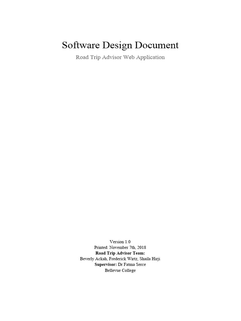 SDD RoadTrip | Download Free PDF | User Interface | Databases