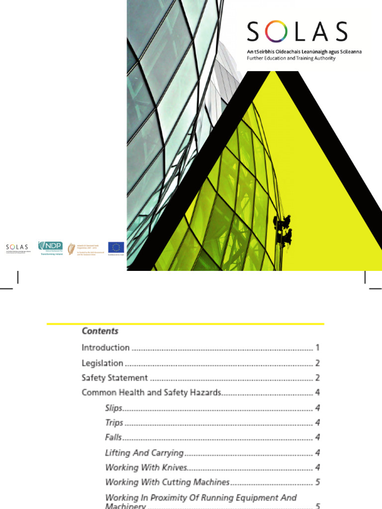 Healthand Safety Booklet | PDF | Occupational Safety And Health ...