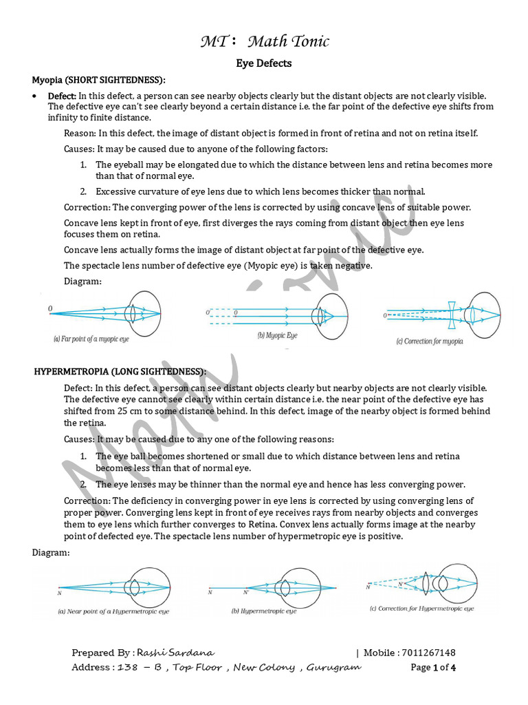 X Notes Eye Defects 1 Set | PDF | Sky | Rainbow