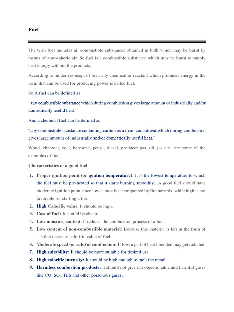 Fuel Classification | PDF | Combustion | Fuels