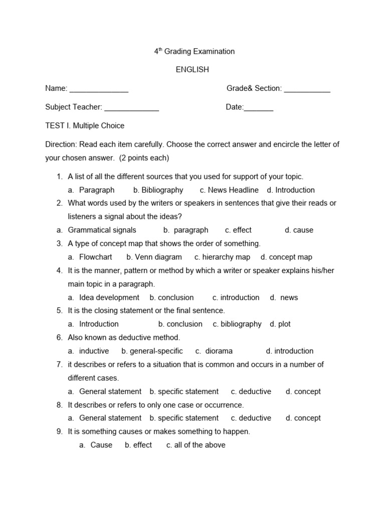 3rd Grading ENGLISH - Docxhhh | PDF | Deductive Reasoning | Morality