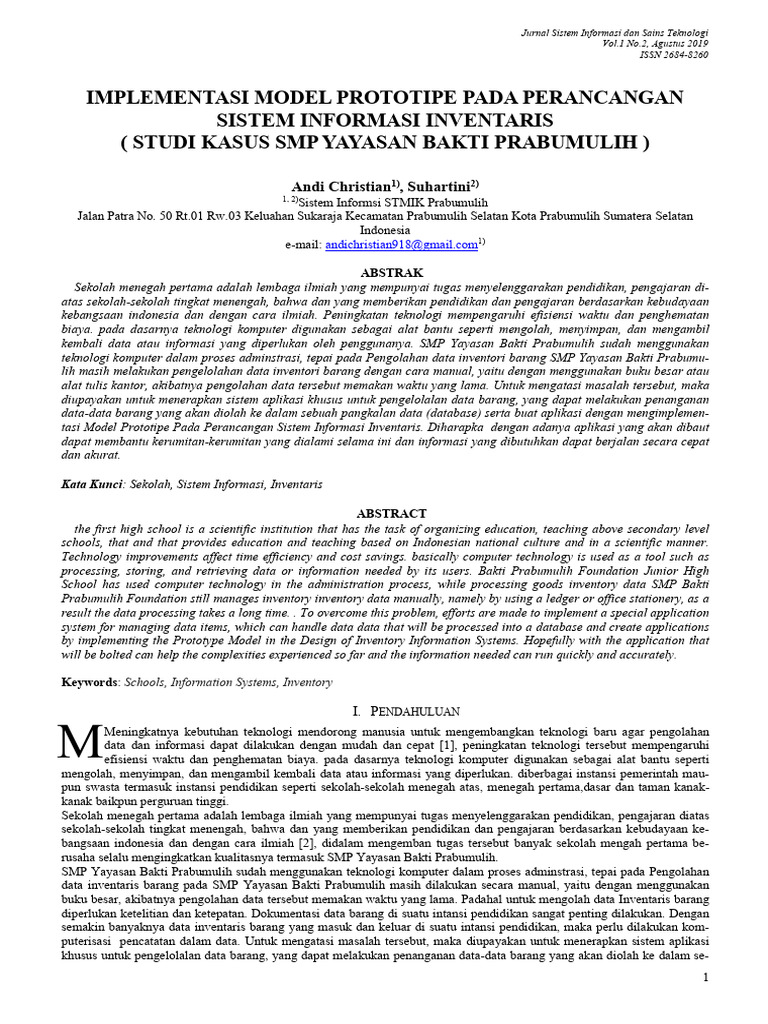 Implementasi Model Prototipe Pada Peranc 2ef03793 | PDF