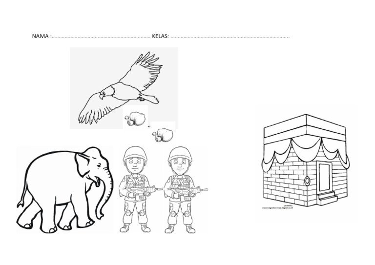 Aktiviti Mewarna-Tentera Bergajah Abrahah | PDF