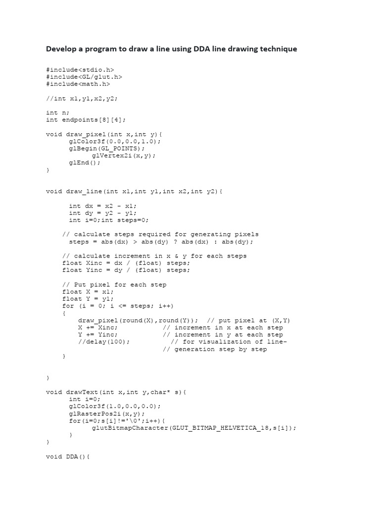 CGV 3rd Week Lab Programs | PDF | Computing | Computer Vision