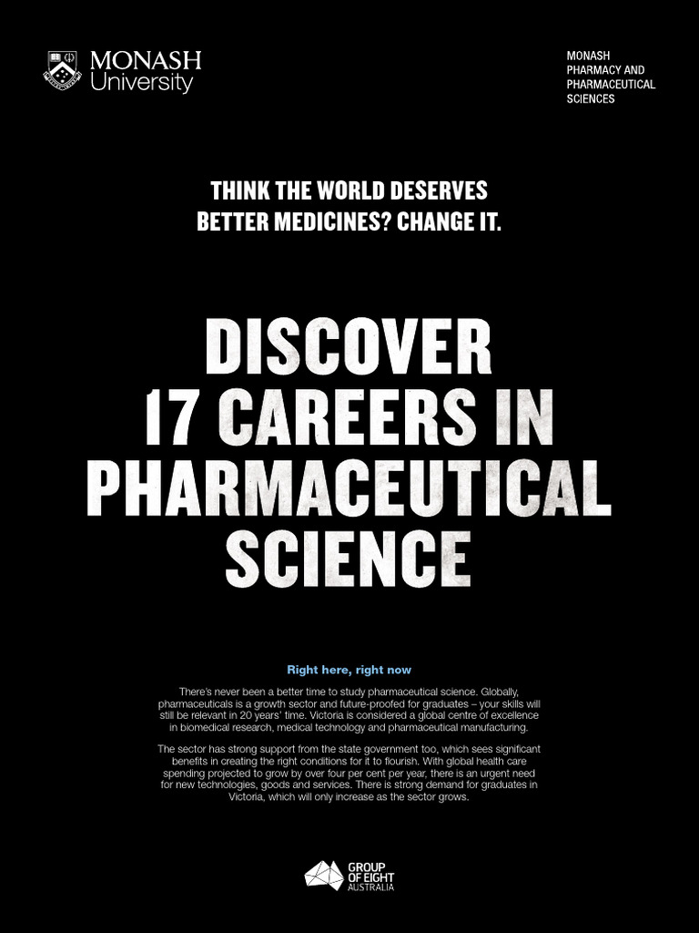 Careers in Pharmaceutical Science | PDF | Clinical Trial | Science