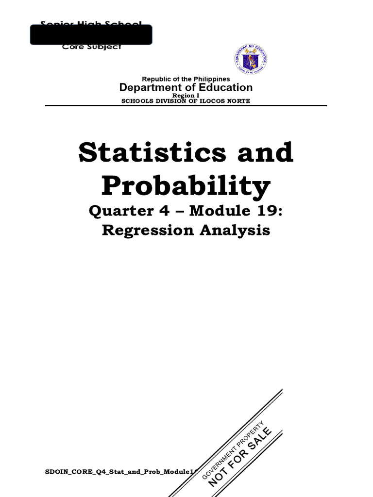 Corestatandprobq4mod19w9regressionanalysisdocx 1 Download Free Pdf Linear 