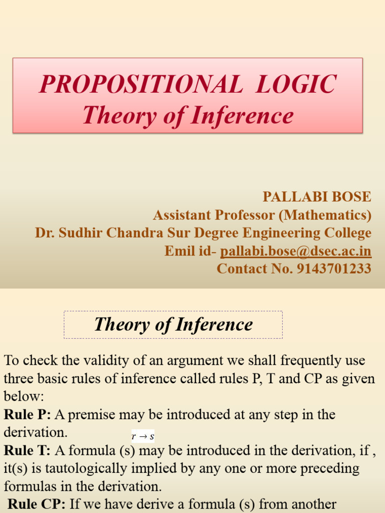 Propositional Logic 3 | PDF | Logic | Inference
