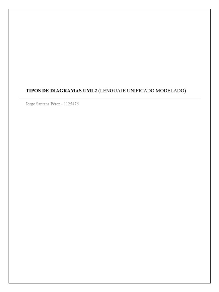 Tipos de Diagramas Uml 2 | PDF | Lenguaje de modelado unificado | Software